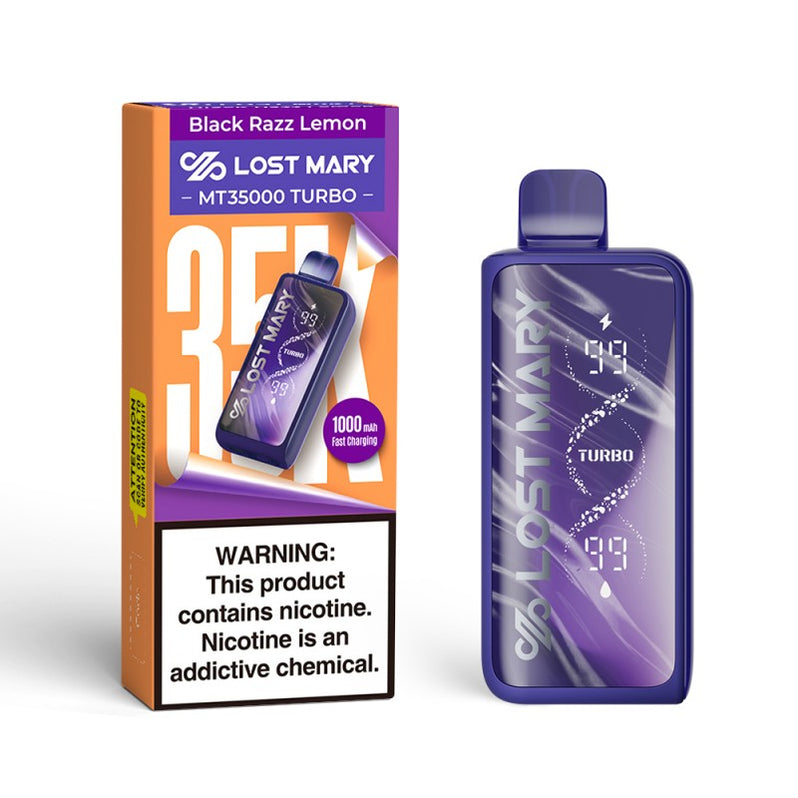 Black Razz Lemon Lost Mary MT35000 Turbo Vape | Elite Vapes